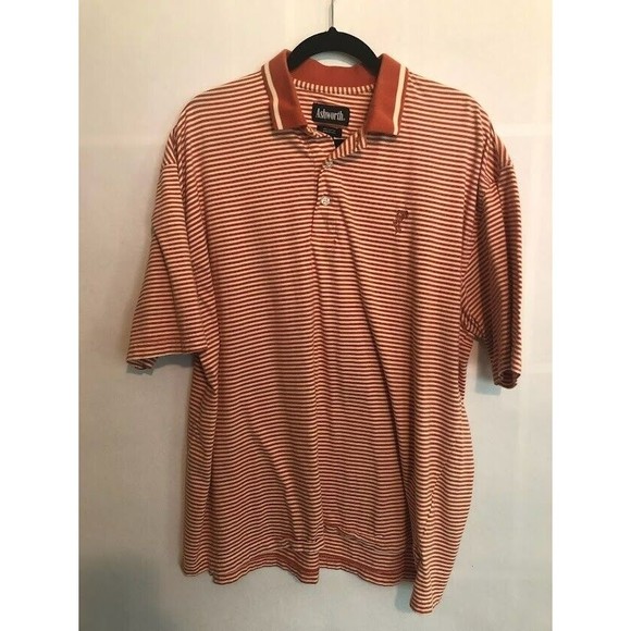 Ashworth | Shirts | Ashworth Xl Golf Polo Shirt Orange And White Stripe ...
